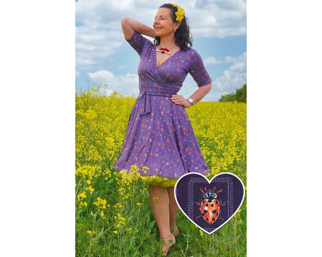 Matilda Bug Collection Wrap Dress - Etsy