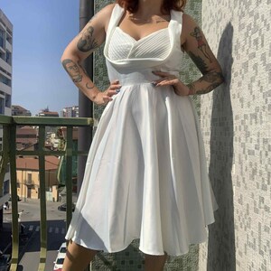 Grace Vintage Style Jive Dress in White - Etsy