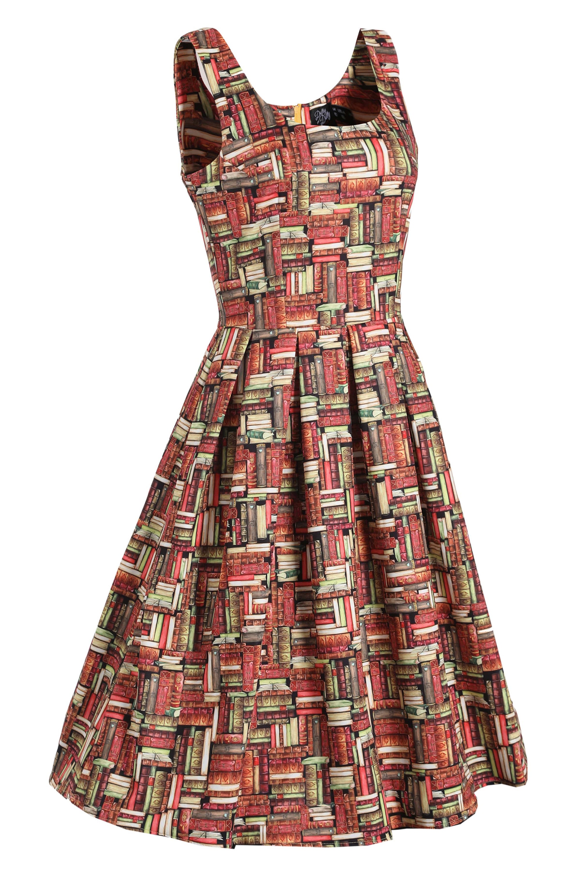Amanda Book Print Tea Dress - Etsy