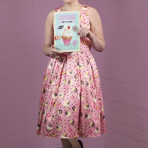 Fun Cupcake Print Swing Dress in Pink - Etsy