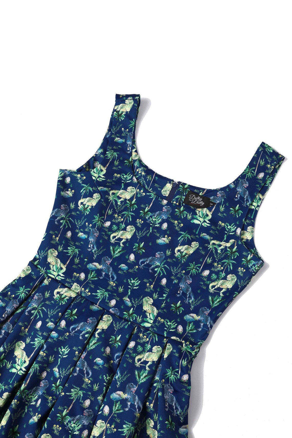 Amanda Navy Blue T-rex Dress - Etsy