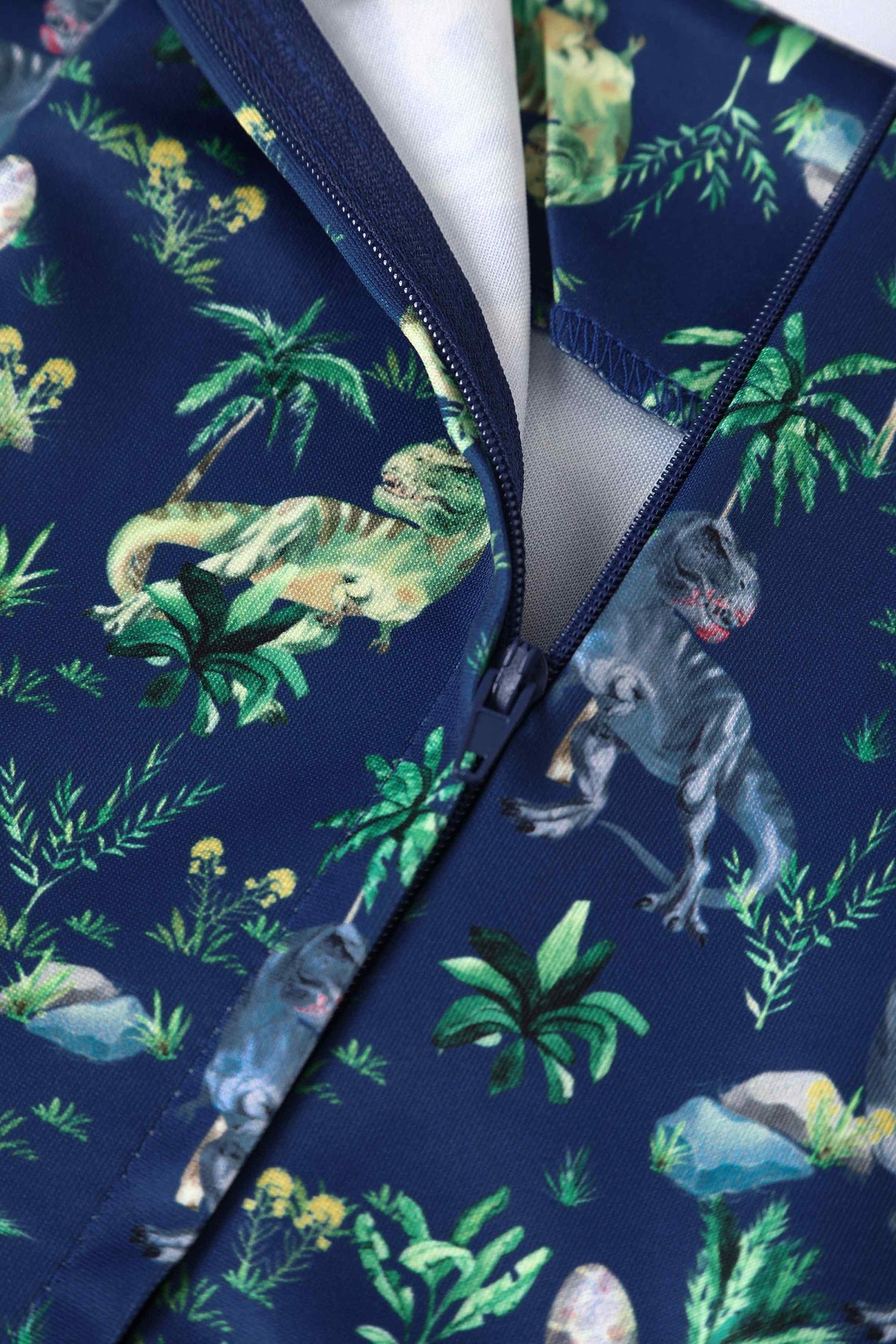 Amanda Navy Blue T-rex Dress - Etsy