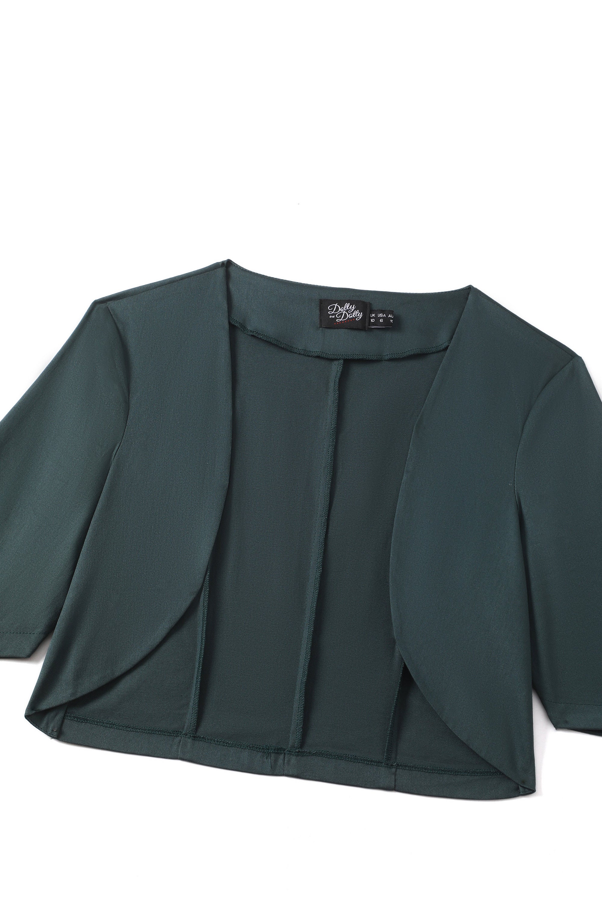 Lisette Dark Green Bolero Jacket - Etsy