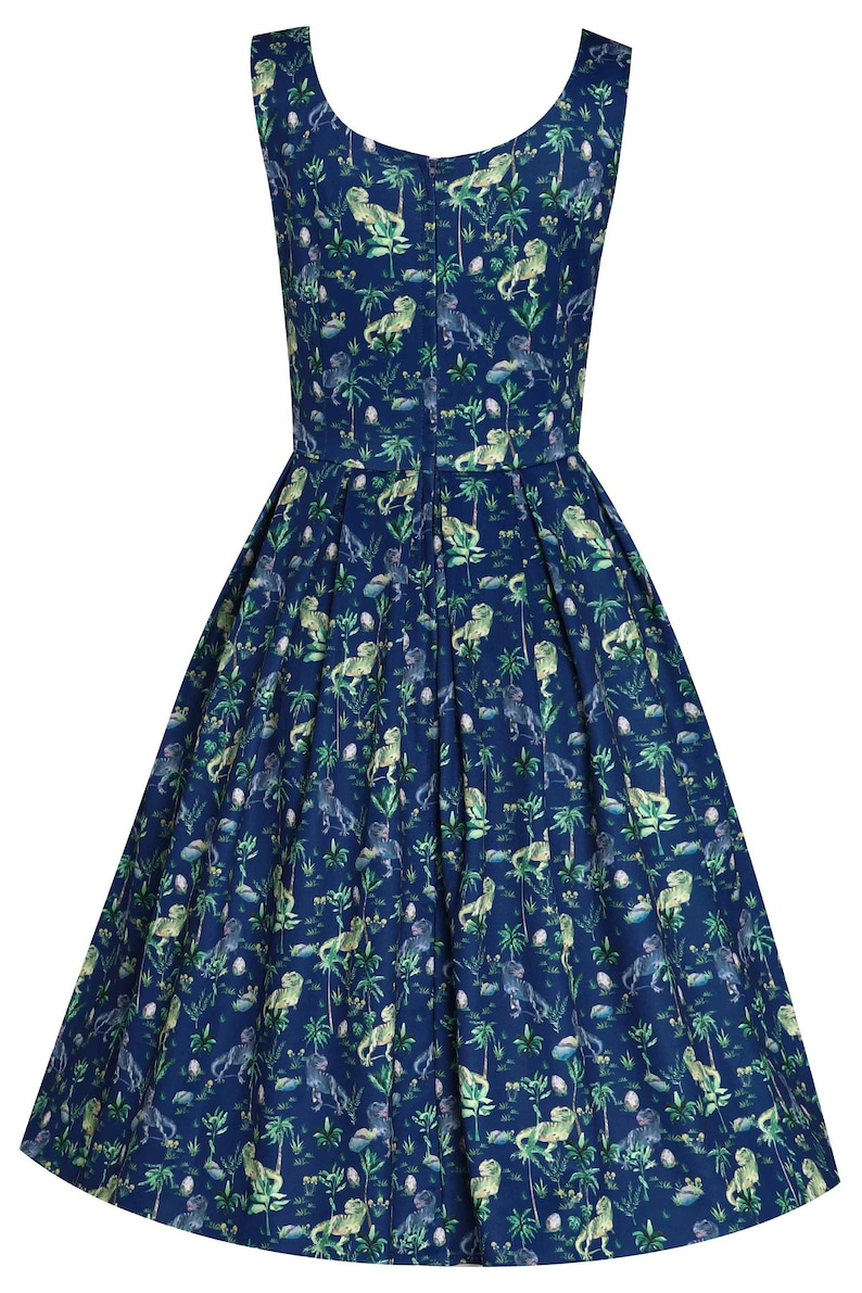 Amanda Navy Blue T-rex Dress - Etsy