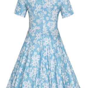 Brenda Blue Floral A-line Dress - Etsy