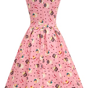 Fun Cupcake Print Swing Dress in Pink - Etsy