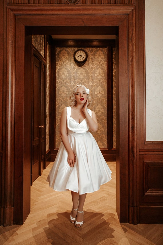Grace Vintage Style Jive Dress in White - Etsy