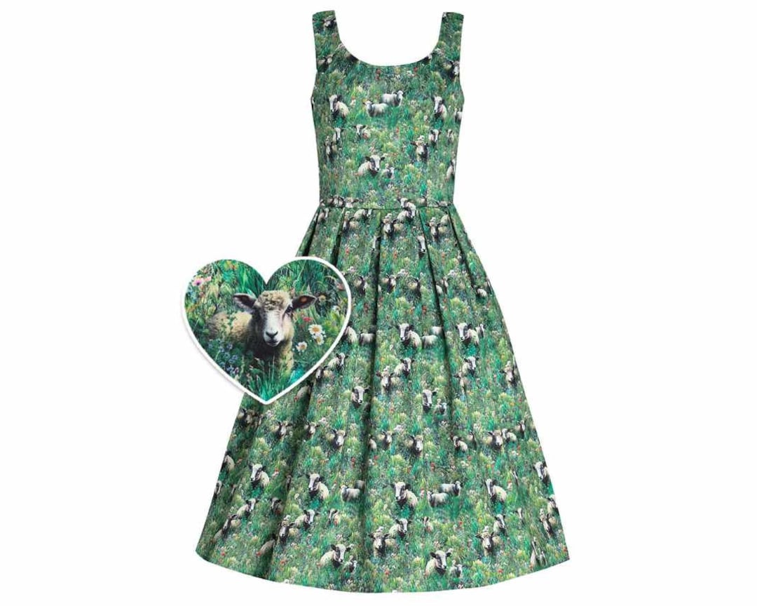 Amanda Sheep & Lamb Swing Dress - Etsy