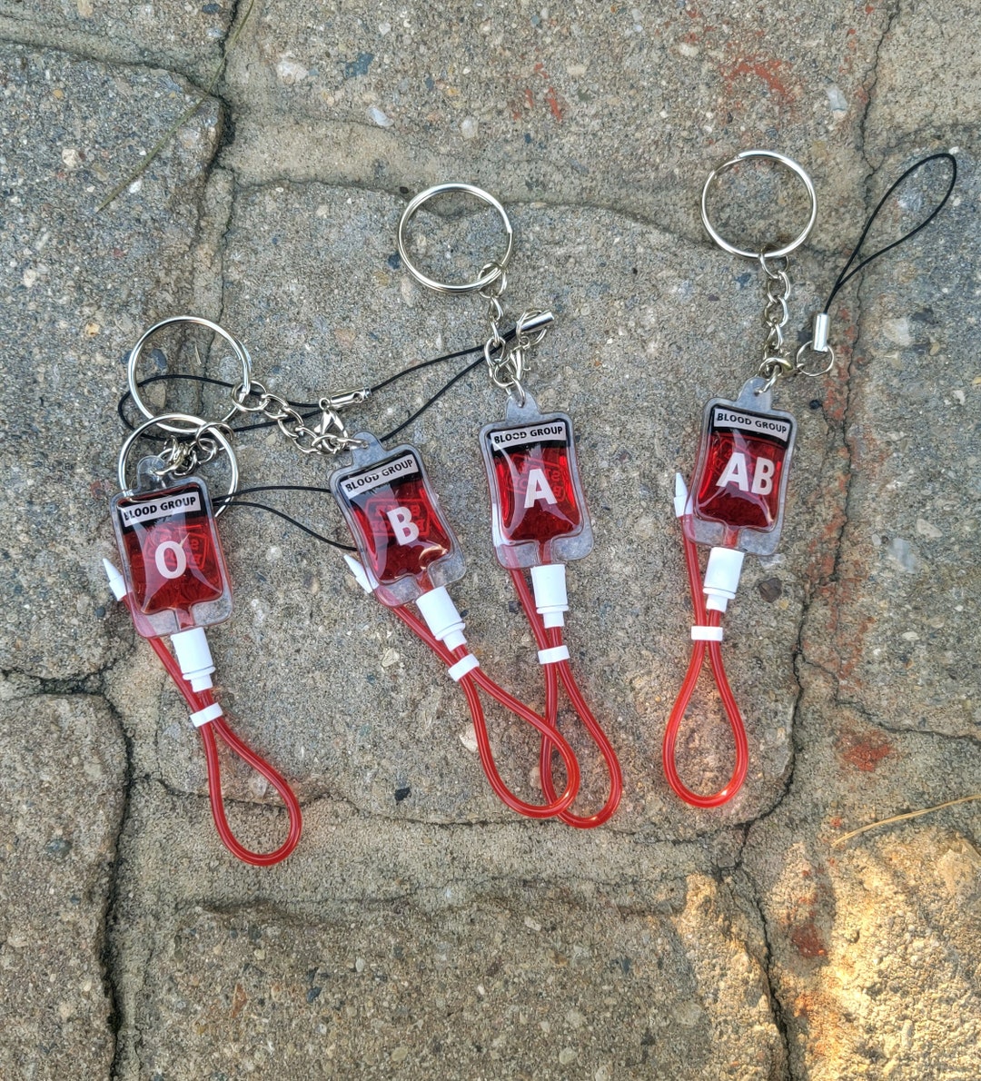 Blood Bag Keychain, Joke Keychain, - Etsy