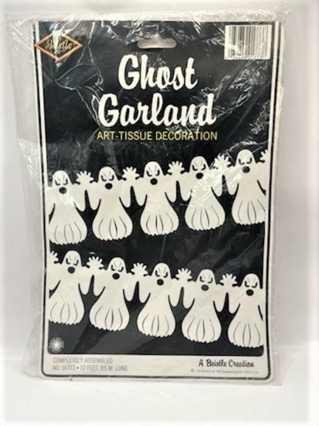 Tissue Ghost Garland 12' Halloween Decor - Etsy