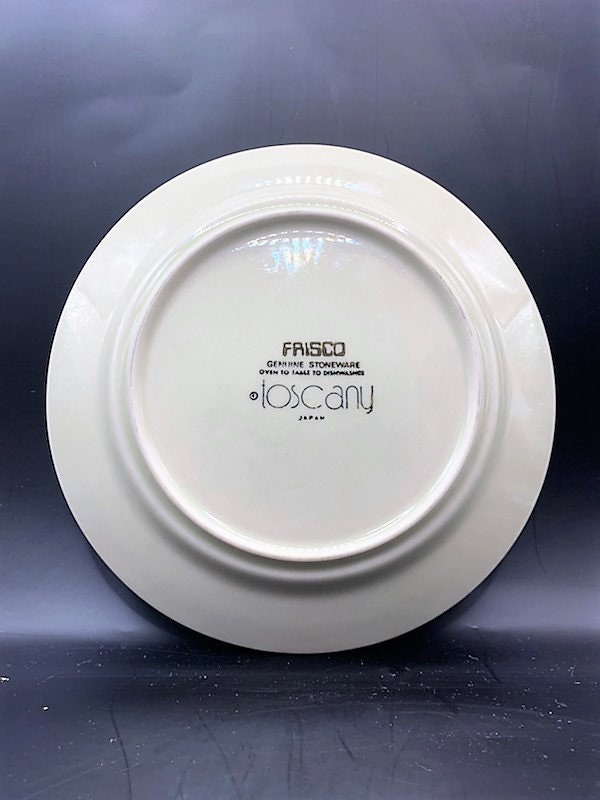 1970s Vintage Stoneware Toscany frisco Bread and Butter Plates Set of ...