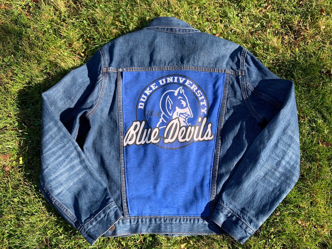 UPCYCLED Duke University Denim Jean Jacket - Etsy