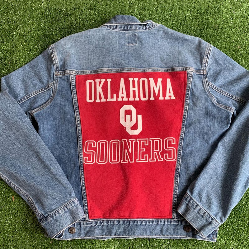College Jean Jacket - Etsy