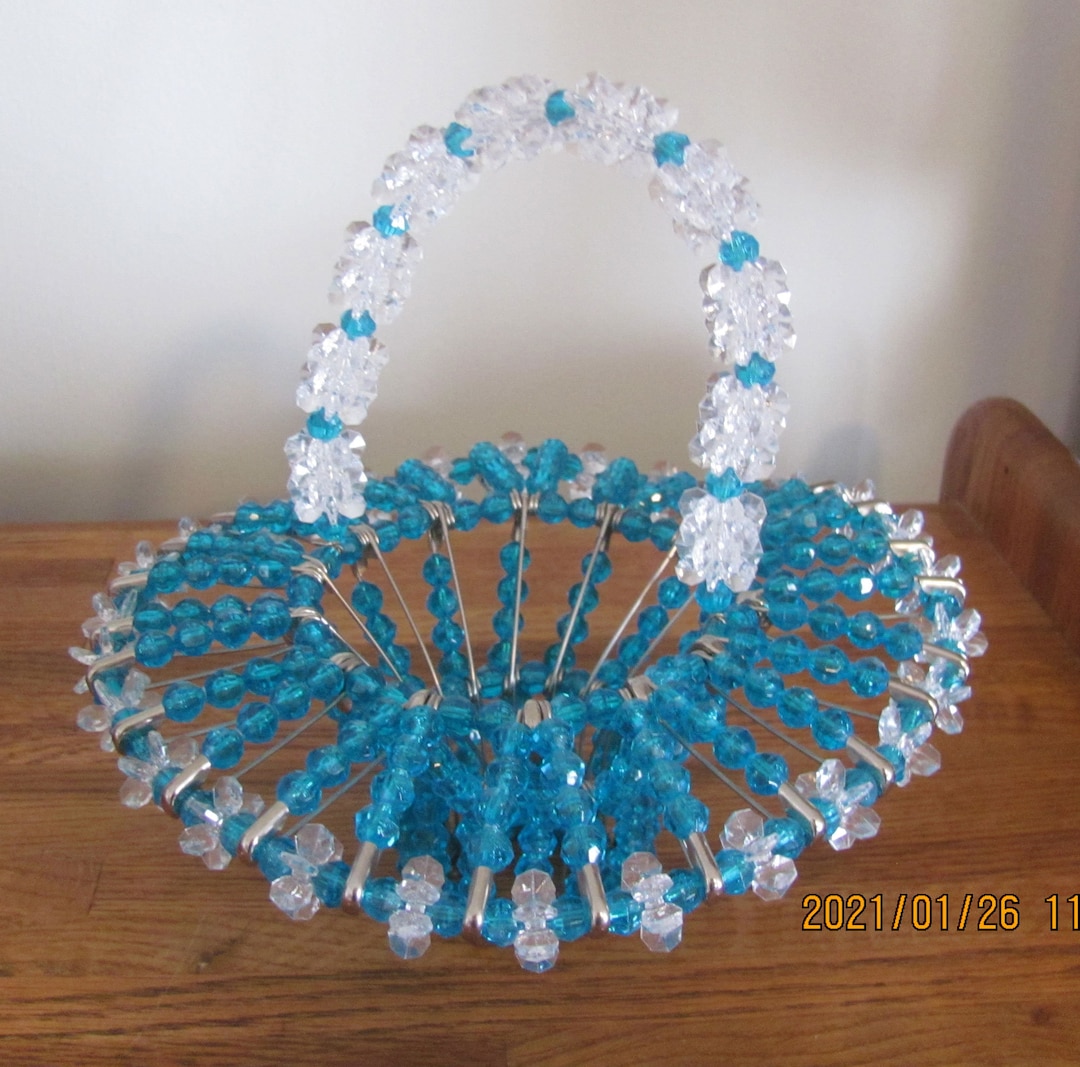 Beaded Safety Pin Basket Pattern - Etsy