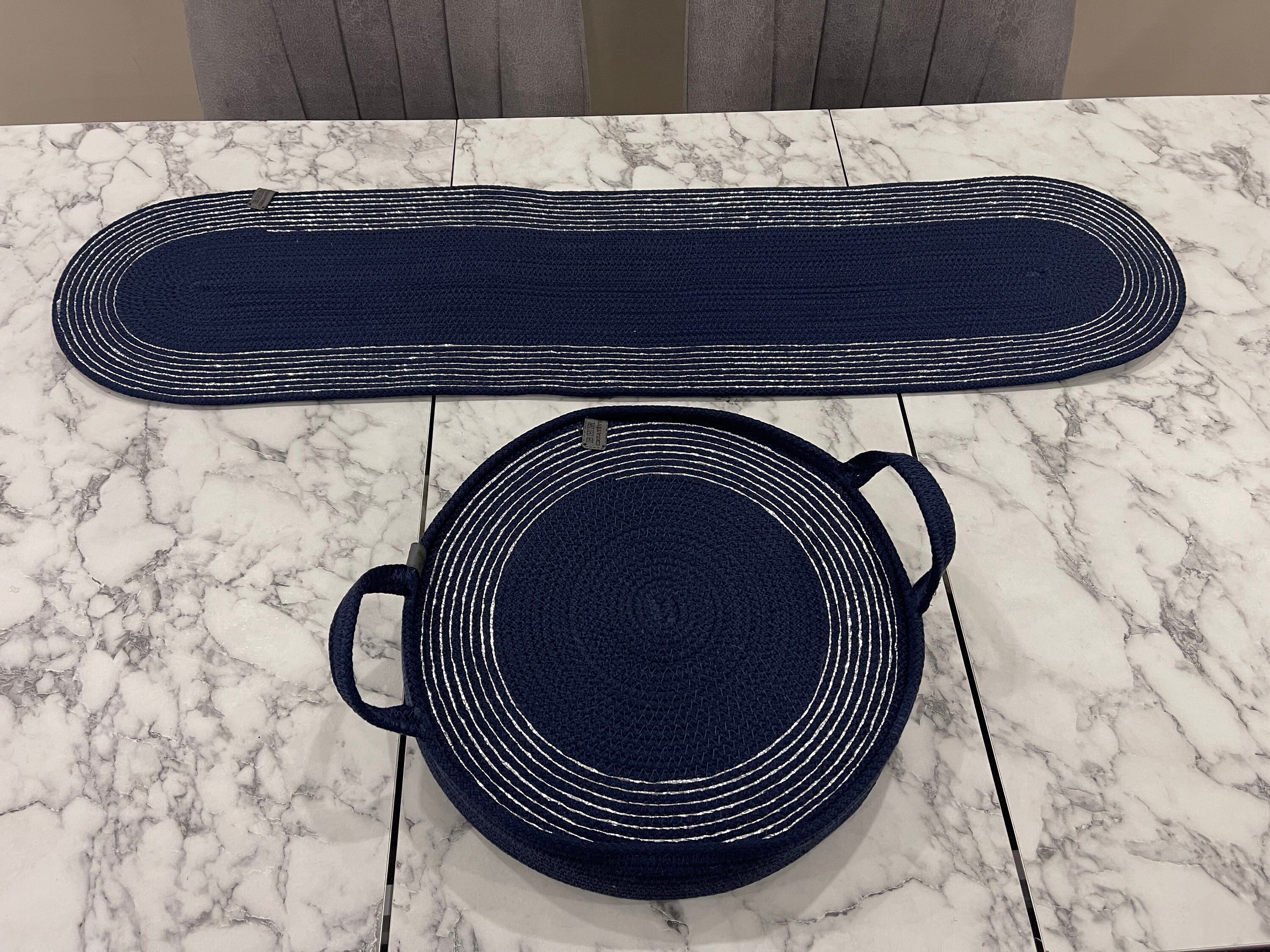 Jute Rope Runner and Supla Set for Dinner Table Hand Made FM J01 - Etsy