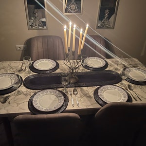 Jute Rope Runner and Supla Set for Dinner Table Hand Made FM J01 - Etsy