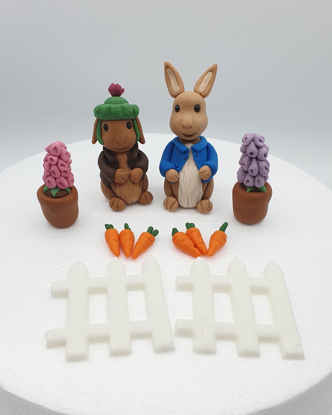 Peter Rabbit Inspired unofficial Edible Fondant Cake Toppers - Etsy UK
