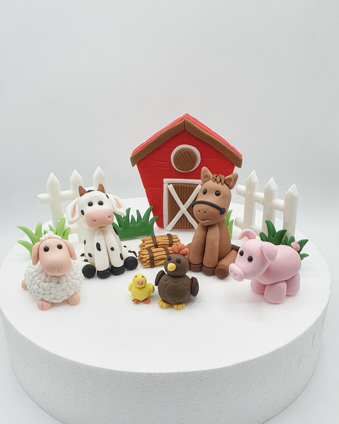 Farm Animals Edible Fondant Cake Toppers - Etsy UK