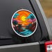 Beach Sunset Sticker Decal, Window Bumper Vehicle Waterproof Vinyl ...