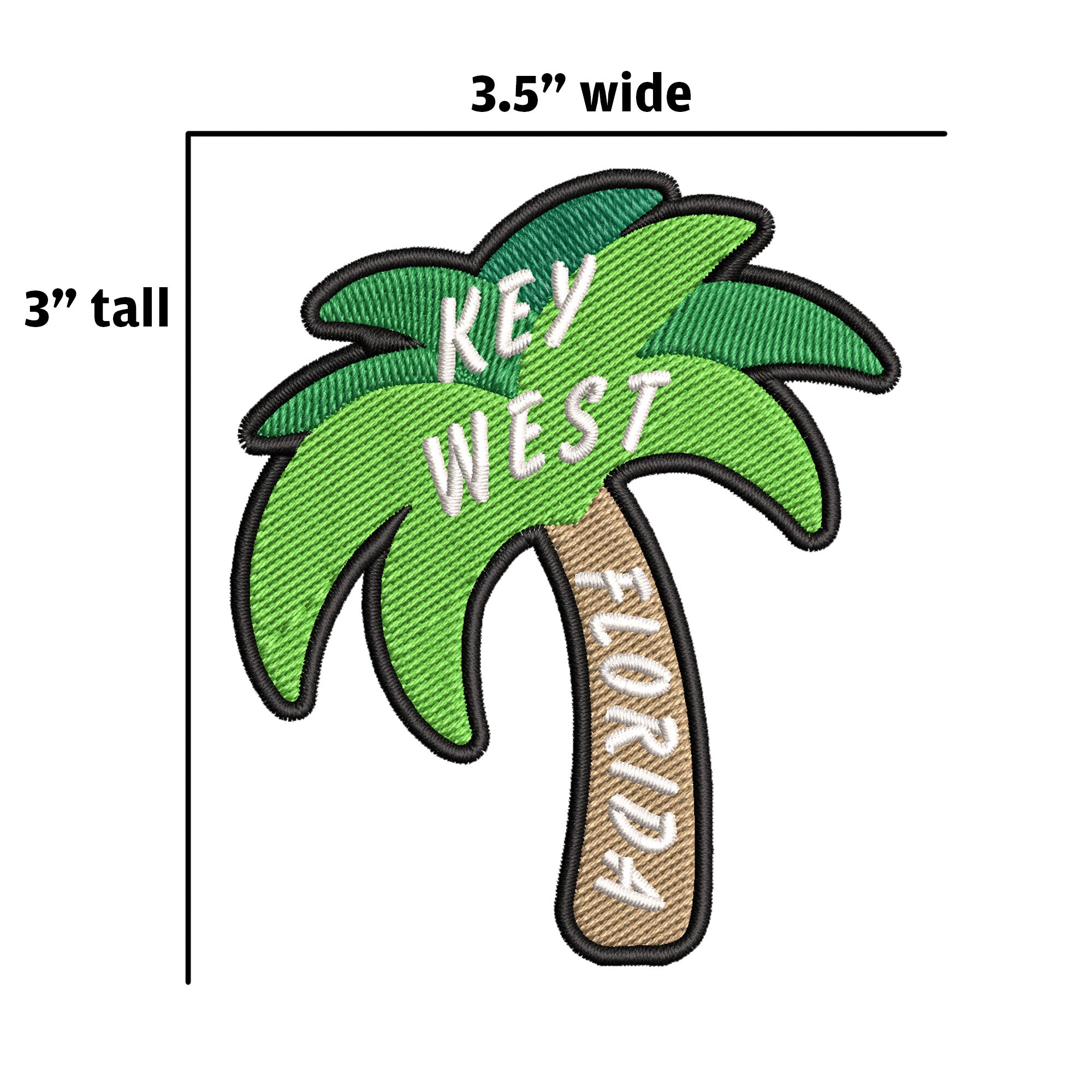 Custom Your Name Tropical Palm Tree Patch Personalized Beach Trip Patch ...