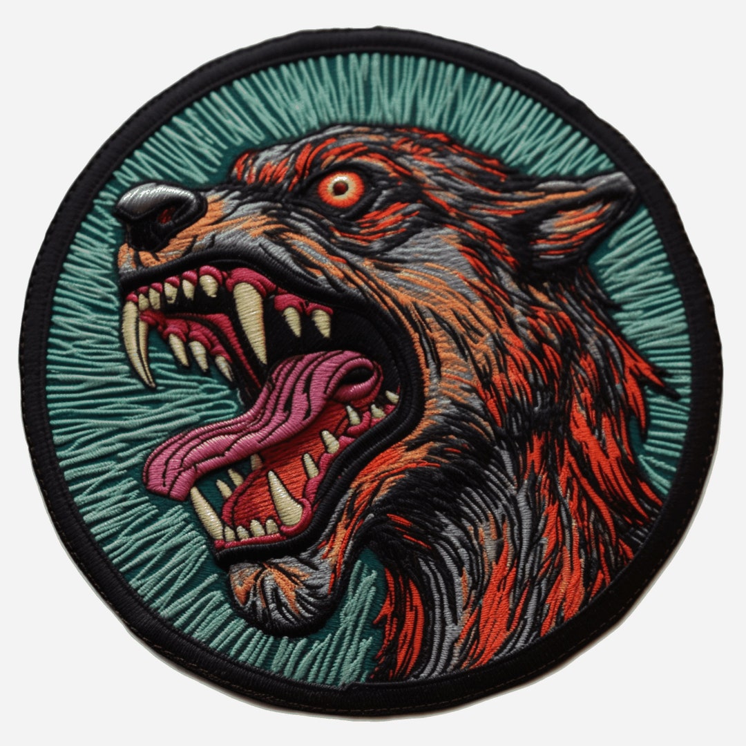 Mutated Dog Patch Iron-on/sew-on Custom Applique Vest Jacket Denim ...