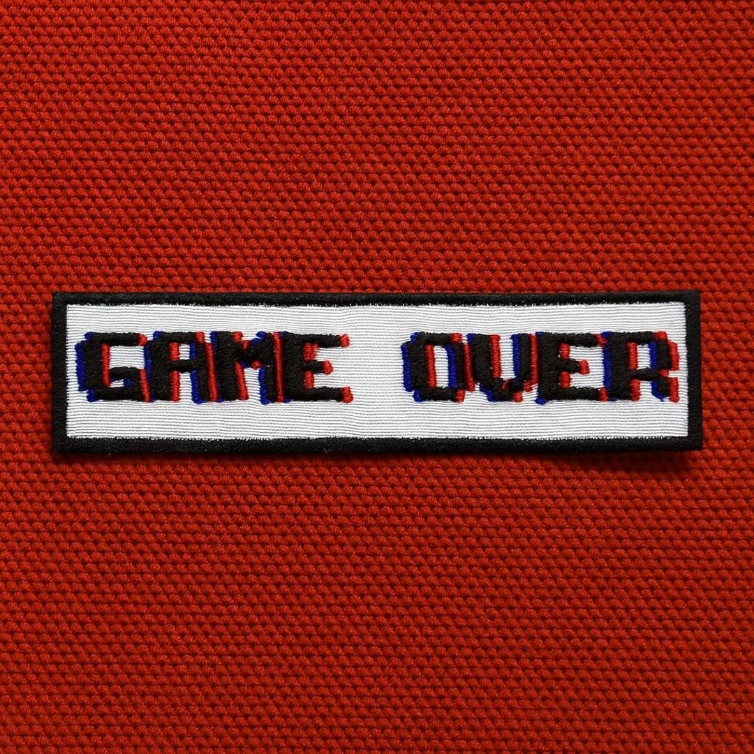 Game Over Patch/glitch Patch/iron-on Patch/video Game Console/90s ...