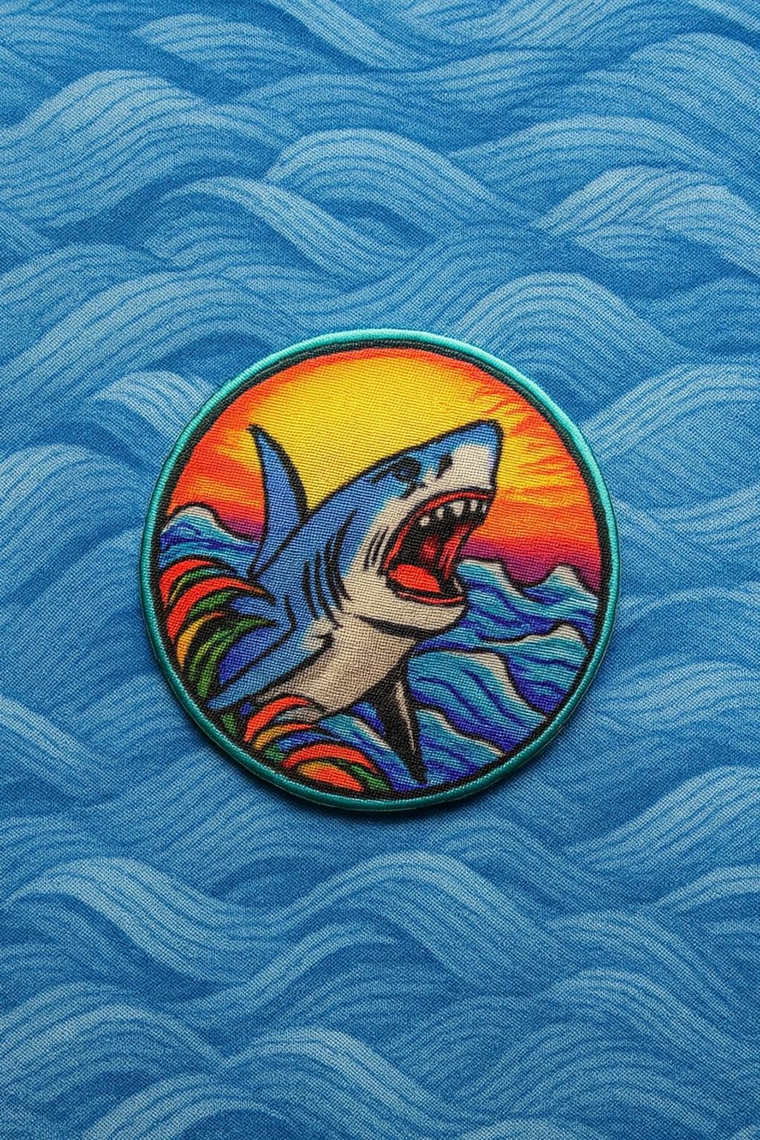 Great White Shark Patch/iron-on Patch/carcharodon Carcharias/ocean ...