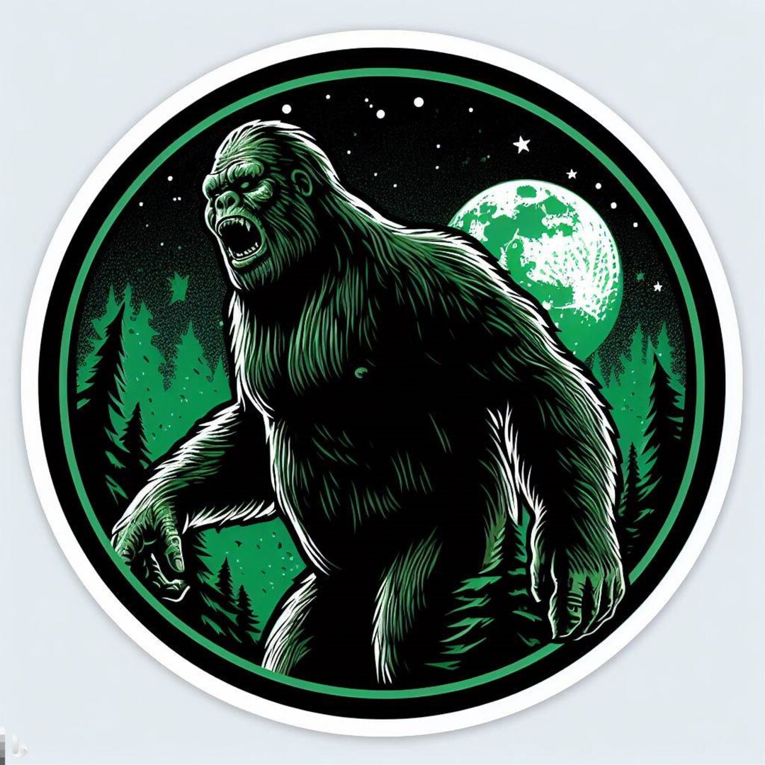 Bigfoot Sticker Decal, Waterproof Vinyl Cryptid Sticker, Water Bottle ...