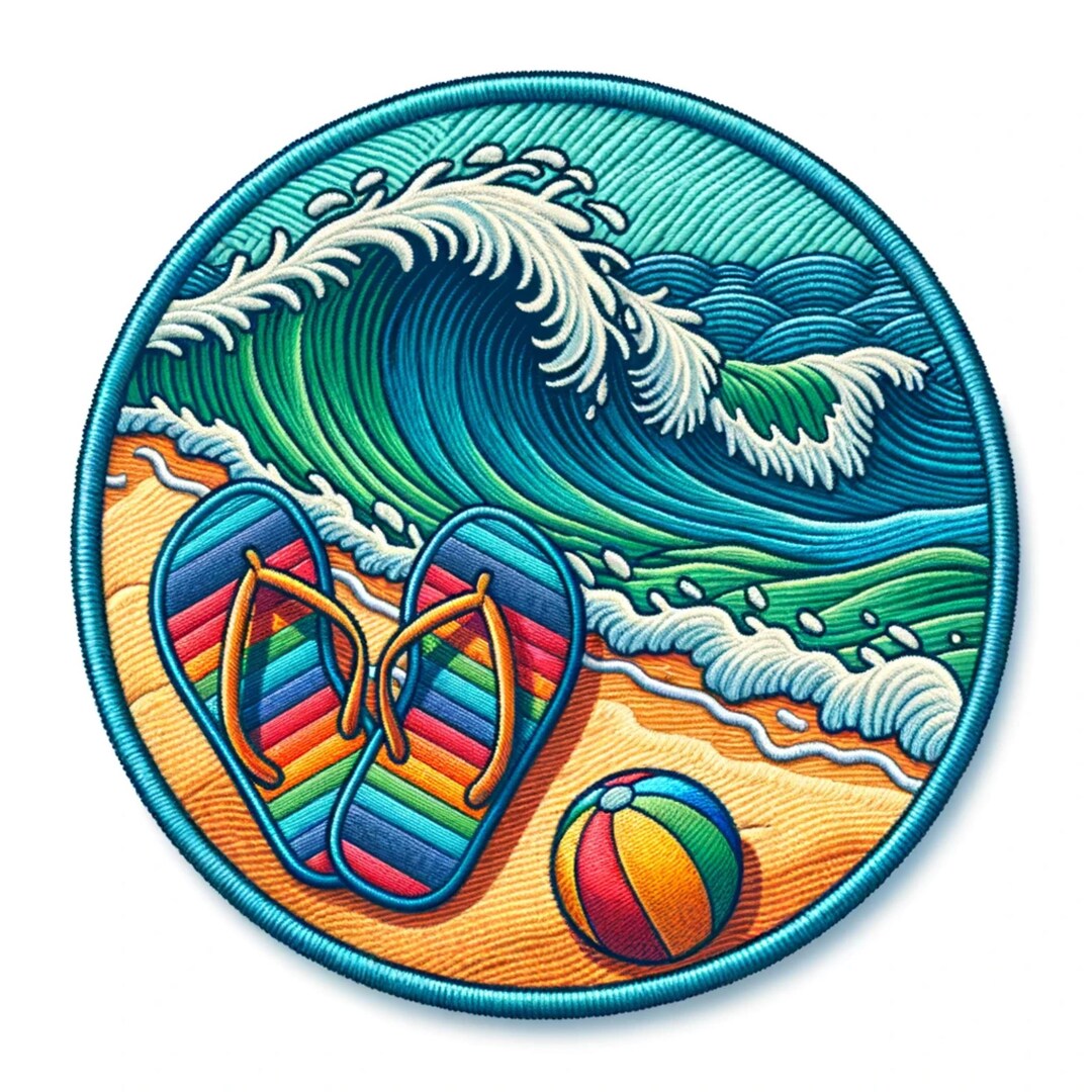 Flip Flop Patch Iron-on/sew-on Custom Applique Vest Jacket Denim ...