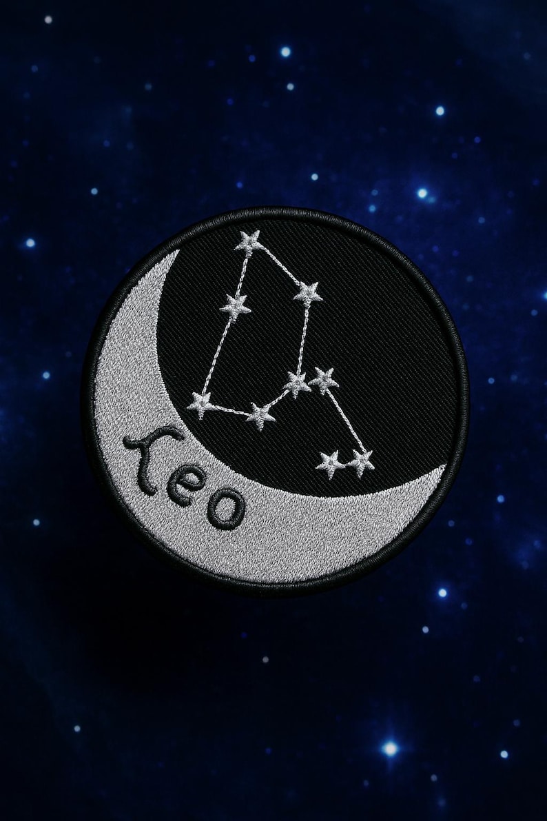 Leo Zodiac Sign Constellation Patch Embroidered Iron-on/sew-on Applique ...