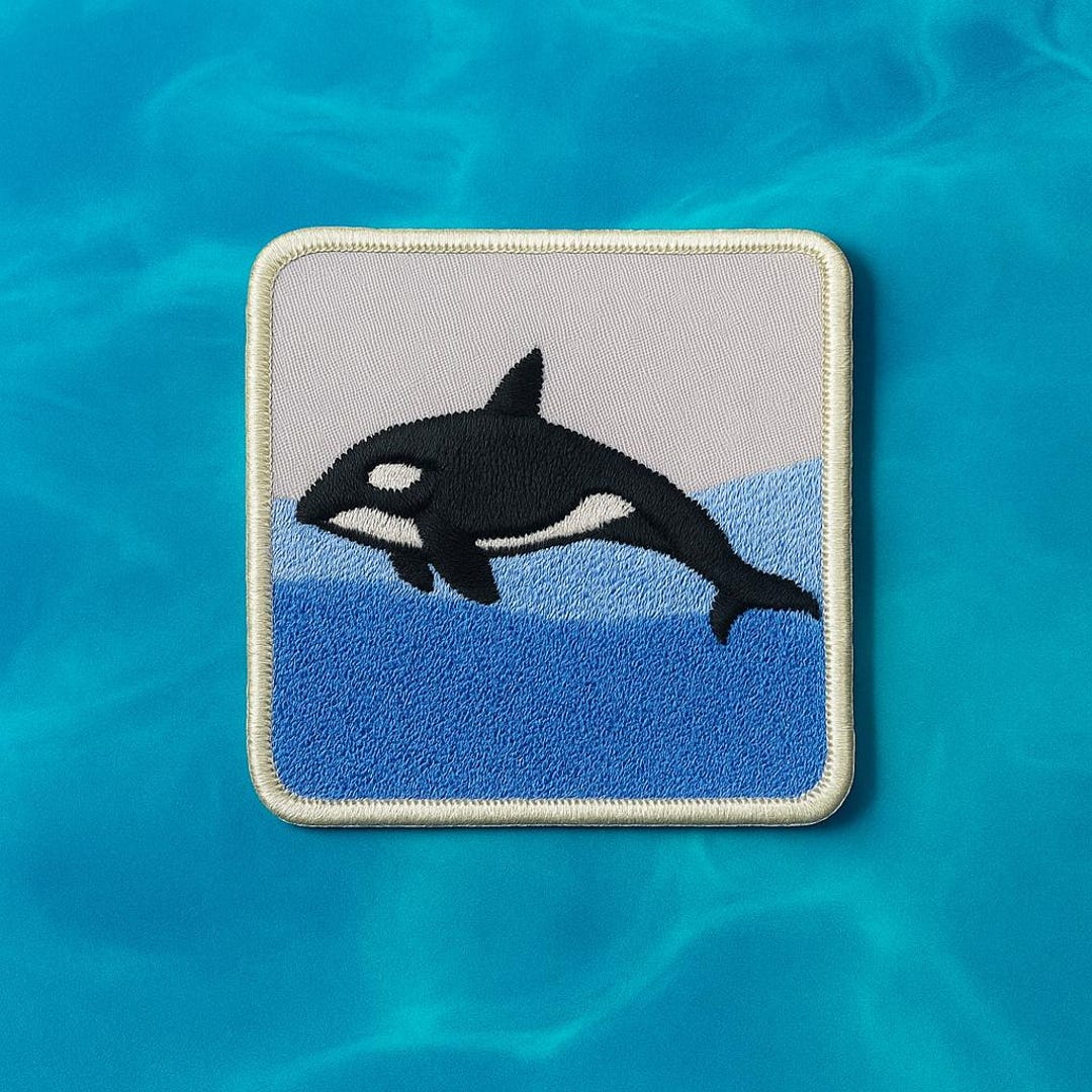 Orca Whale Patch/iron-on Patch/sea Life & Diver Gift/fun Vacation/sew ...