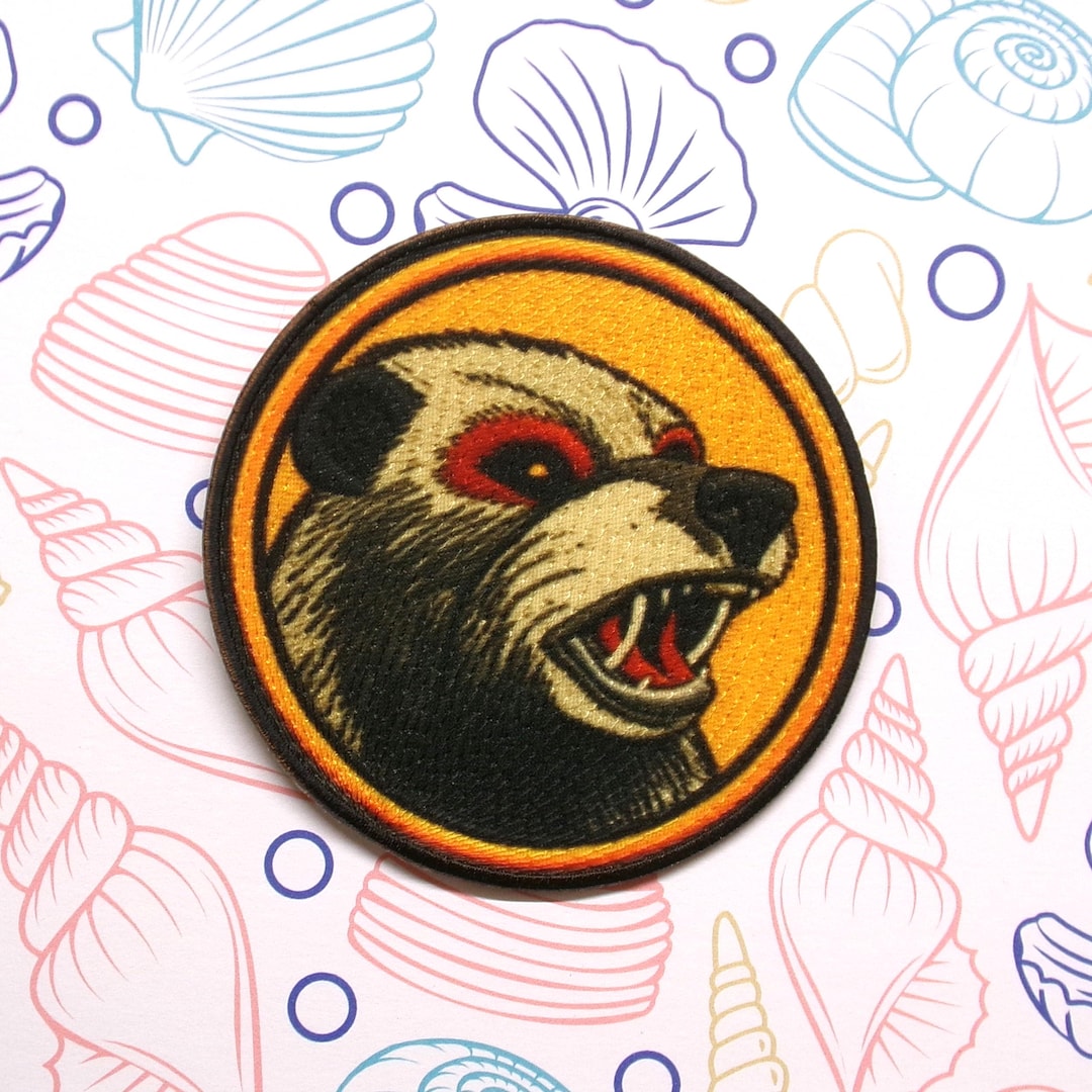 Honey Badger Patch Iron-on/sew-on Applique for Vest Jacket, Clothing ...