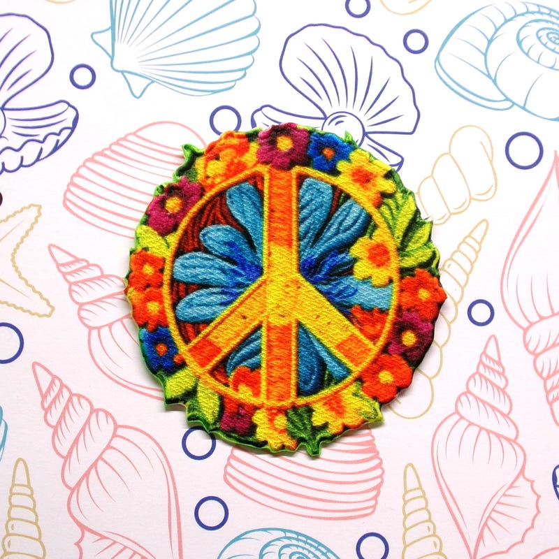 Peace Sign Patch - Etsy