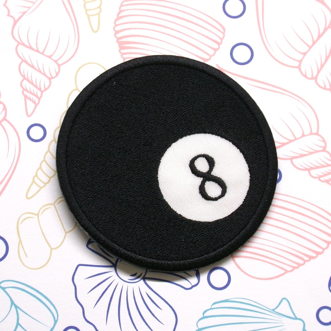 Billiard's 8-ball Patch Embroidered Iron-on/sew-on Applique for Vest ...