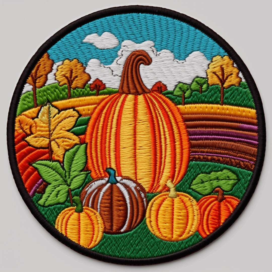 Fall Festival Patch Iron-on/sew-on Custom Applique for Vest Jacket ...