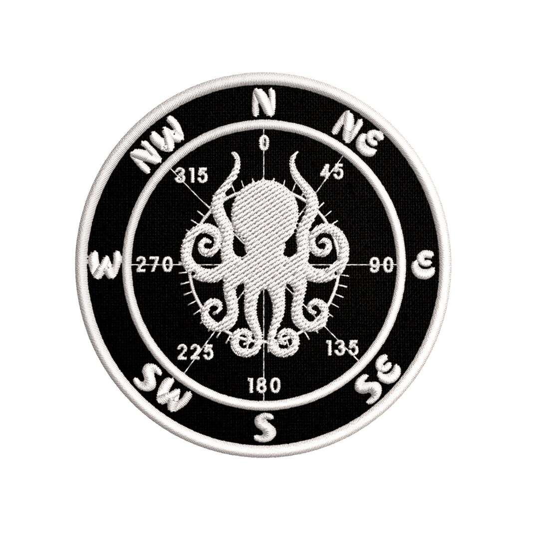 Compass Patch Animal Silhouettes 3.5 Embroidered Iron-on/sew-on Custom ...