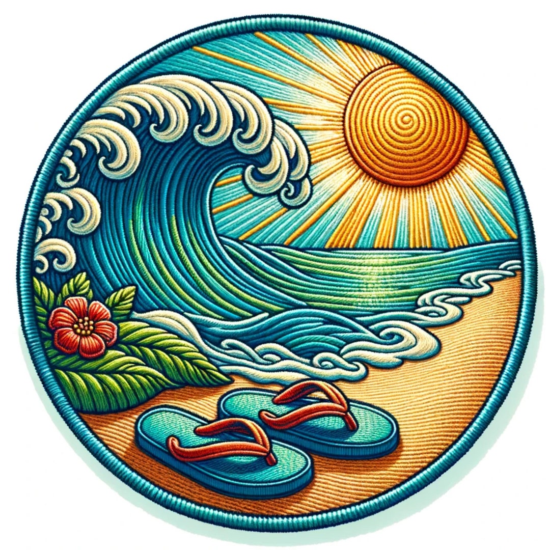 Flip Flop Patch Iron-on/sew-on Custom Applique Vest Jacket Denim ...