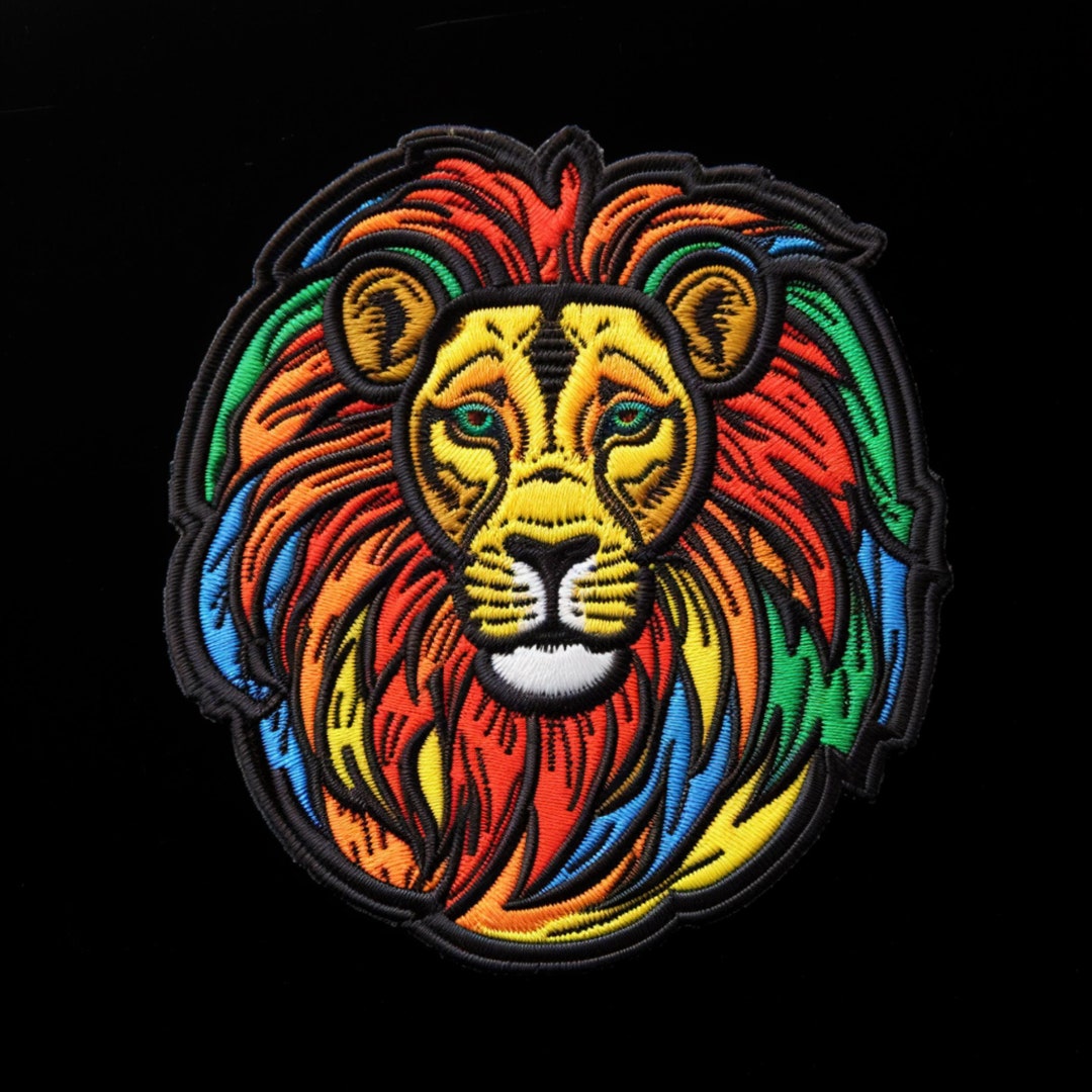 Lion Patch/iron-on Patch/sew-on Applique for Jackets, Clothing ...