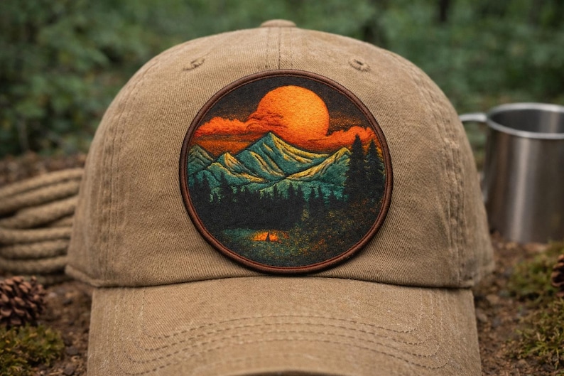 Mountain Patch/iron-on Patch/nature Badge/travel Souvenir/seek ...