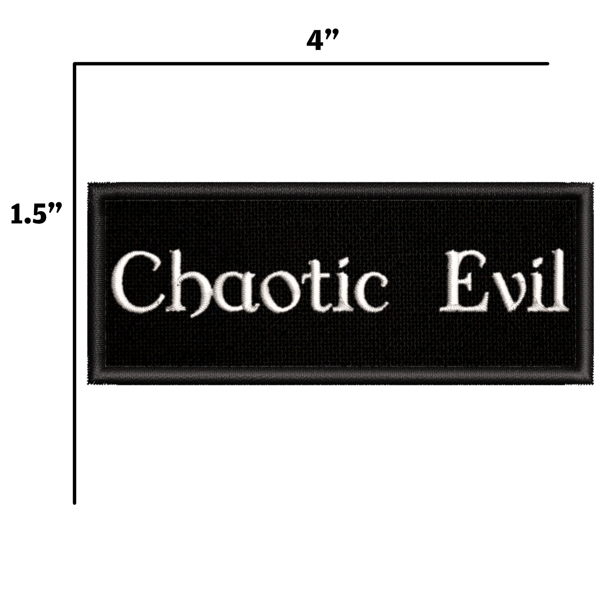 Chaotic Evil Patch Character Classes Dnd Tabletop Gaming | Etsy