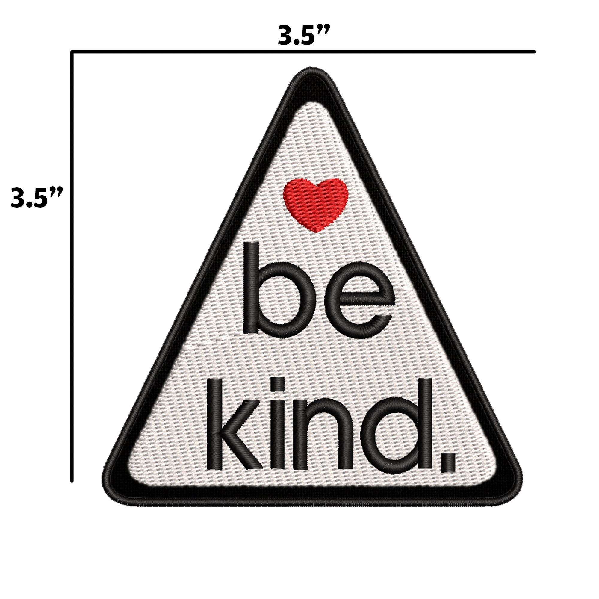 Be Kind Patch Embroidered Iron-on/sew-on Custom Applique / | Etsy