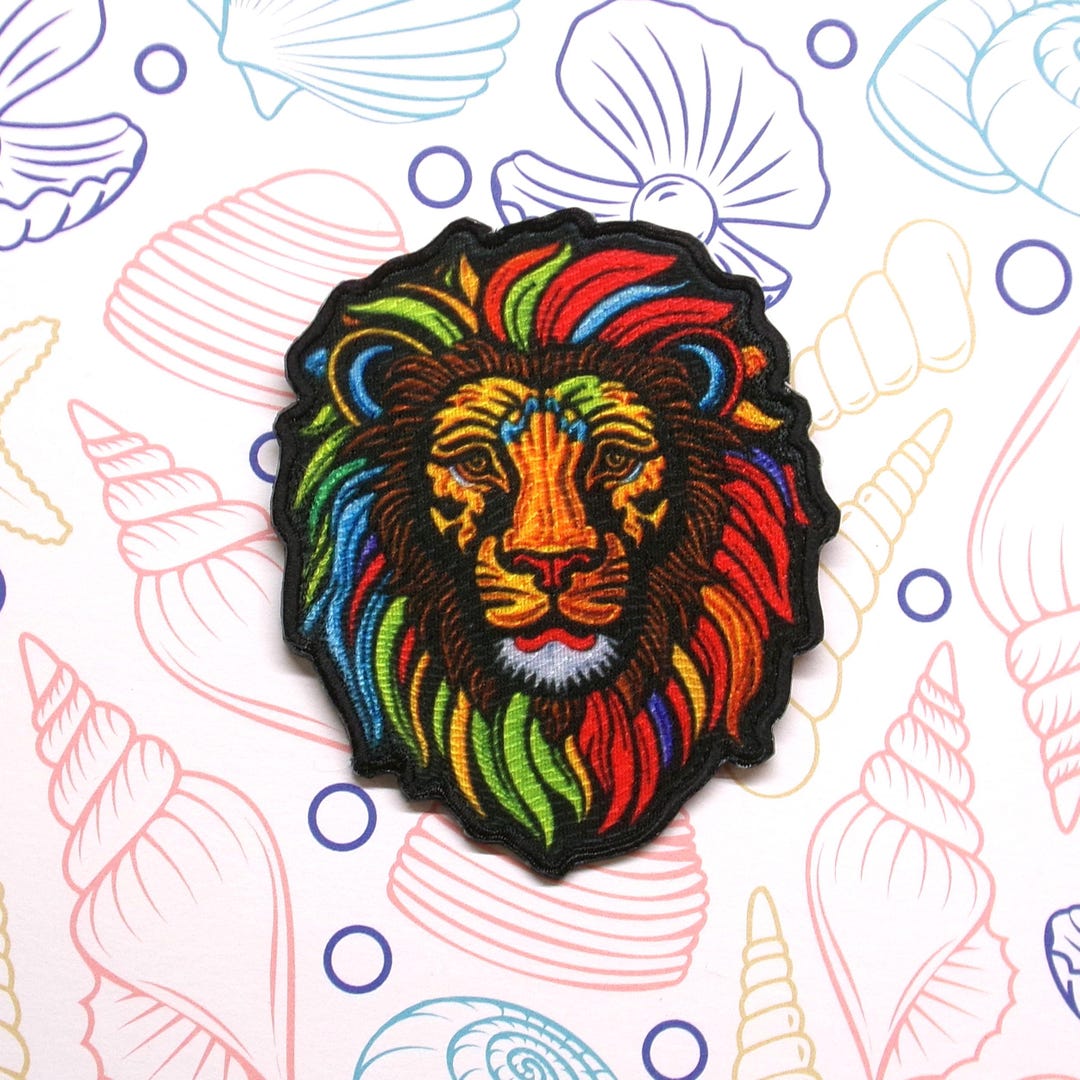 Majestic Lion Patch Iron-on/sew-on Applique for Jackets, Vest, Clothing ...