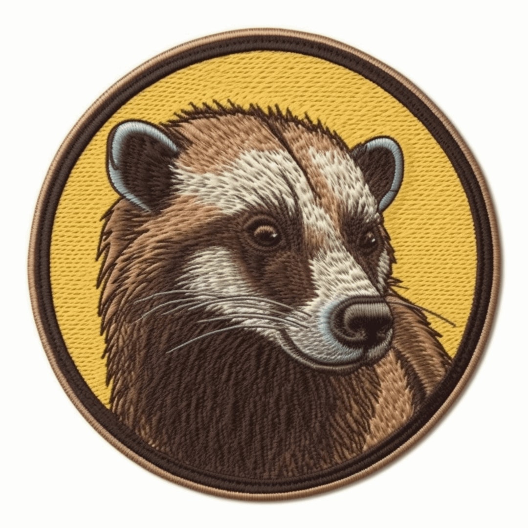 Honey Badger Patch Iron-on/sew-on Custom Applique Vest Jacket Denim ...