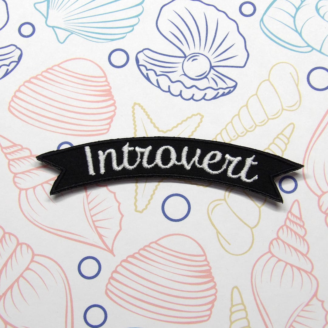 Introvert Patch Embroidered Iron-on/sew-on Applique Vest Jacket ...