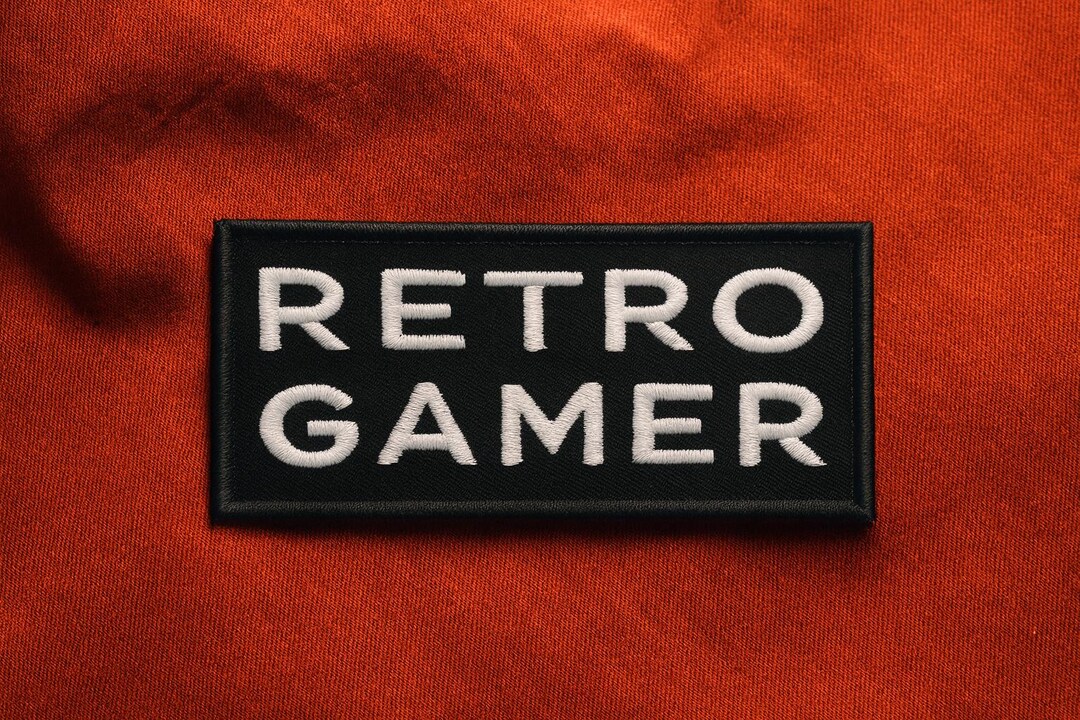 Retro Gamer Patch/iron-on Patch/geek Patch/embroidered Sew-on Applique ...