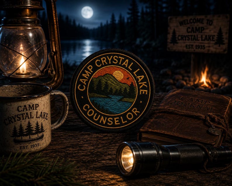 Camp Crystal Lake Counselor Patch/iron-on Patch/halloween Decor/horror ...