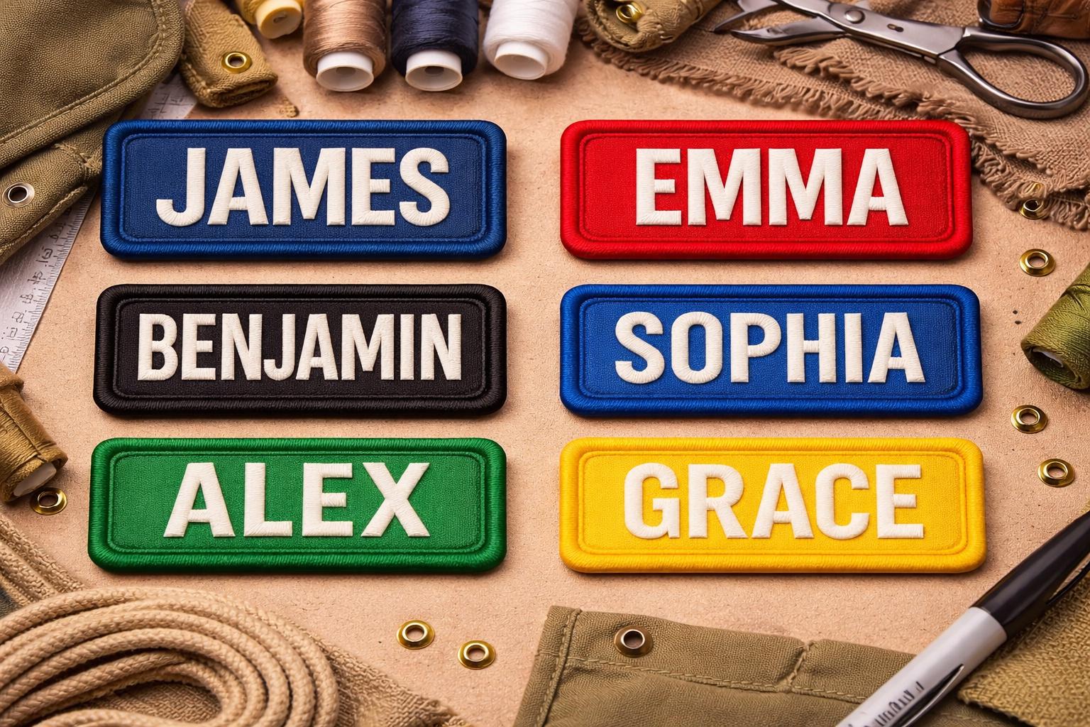 Custom Iron on Name Patch Personalized Tag (3.75" X 1.5") -for ...