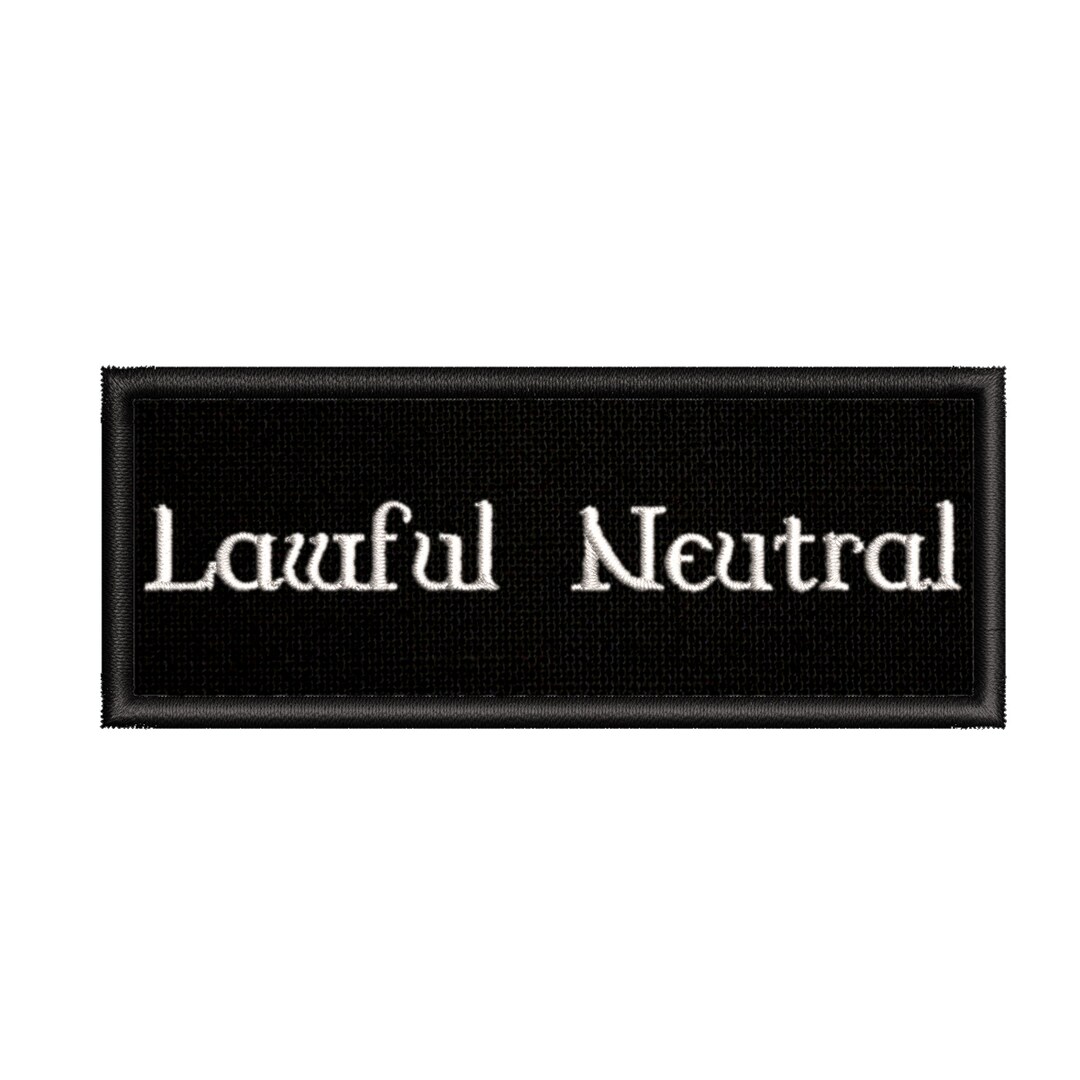 Lawful Neutral Patch Character Classes Dnd Tabletop Gaming - Etsy