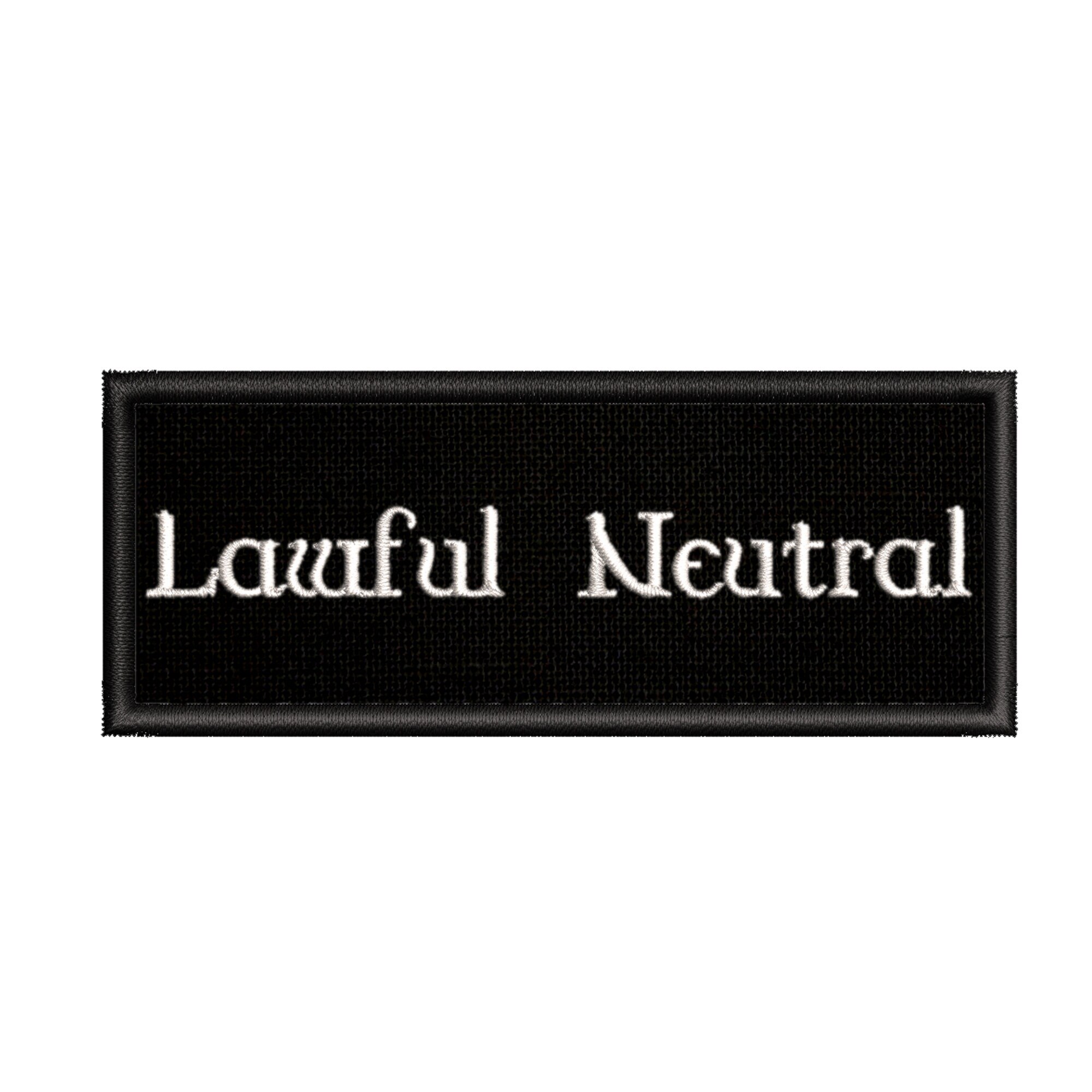 Lawful Neutral Patch Character Classes Dnd Tabletop Gaming - Etsy