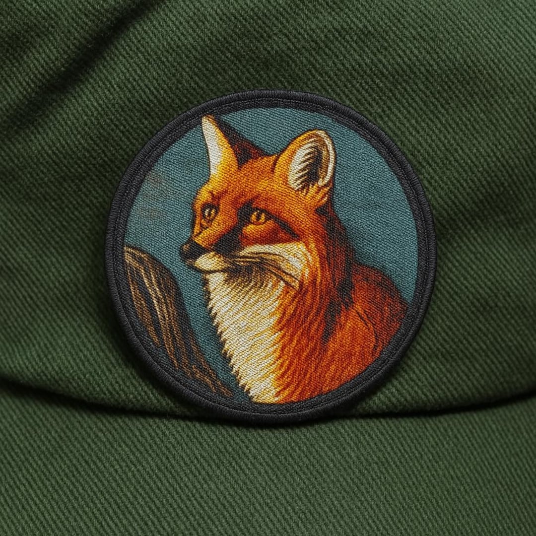 Red Fox Patch/iron-on Patch/sew-on Applique for Jacket, Clothing ...
